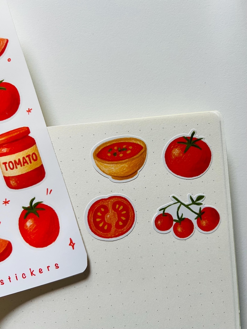 Tomatoes: Waterproof Hand Drawn Stickers/decals for Decoration ...