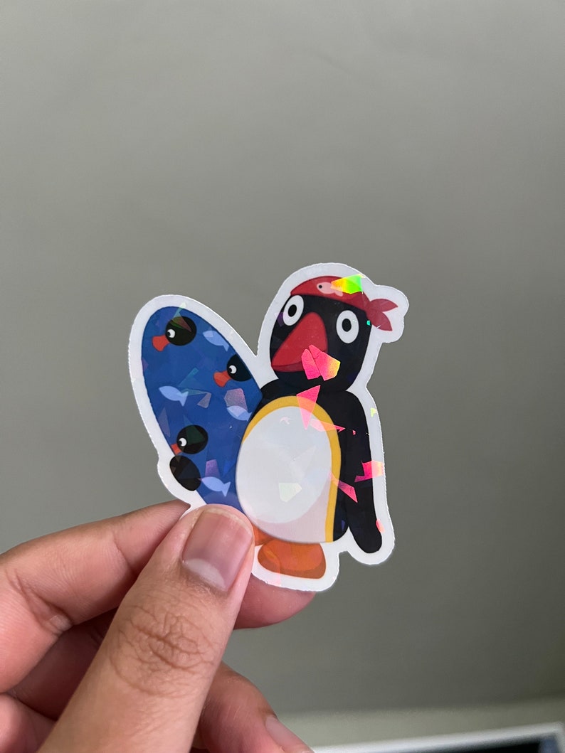 Pingu Cute Stickers 5 Pcs - Etsy