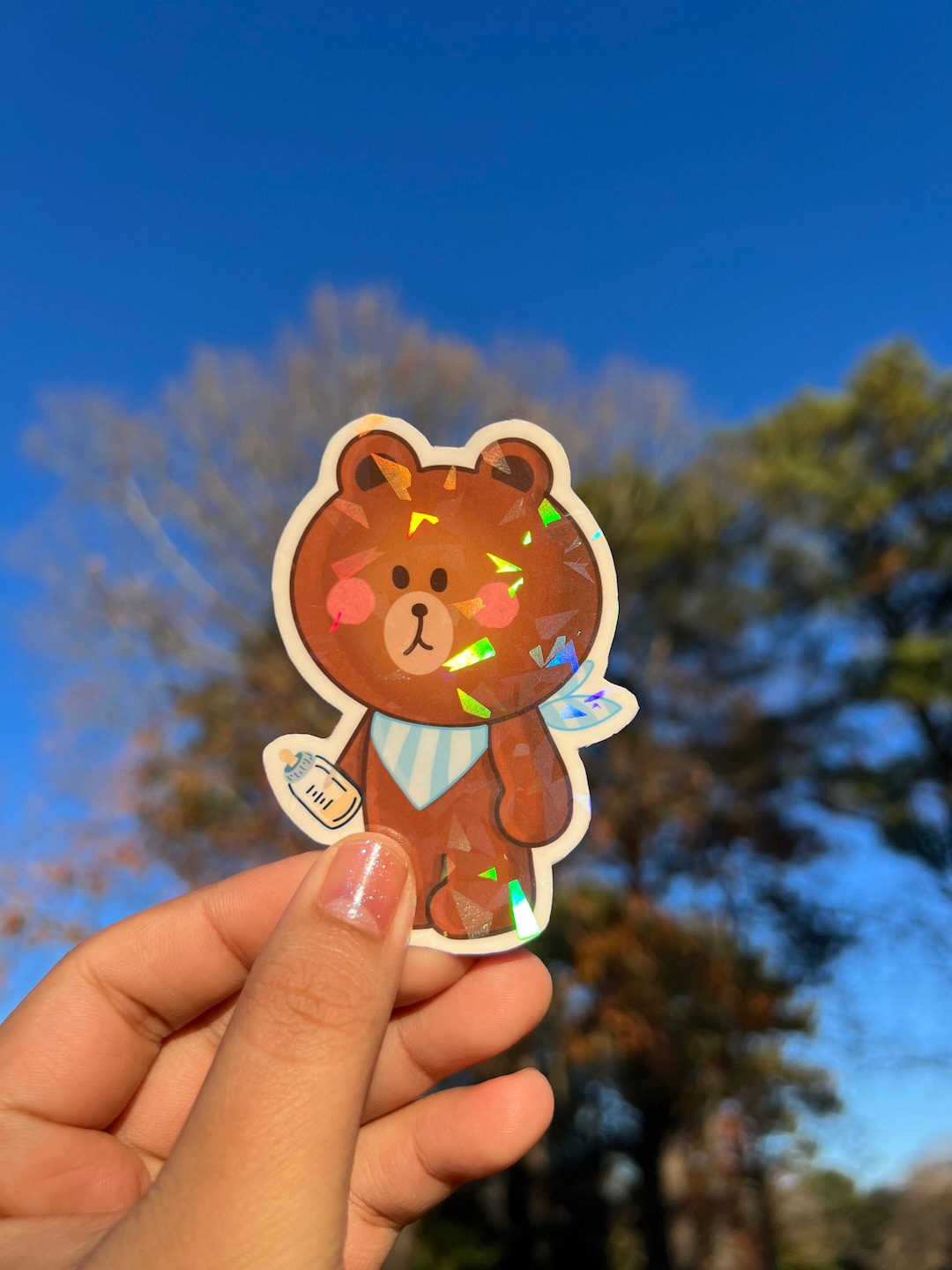 LINE Friends Brown Bear Variety Pack 6 Brown Bear Stickers free ...