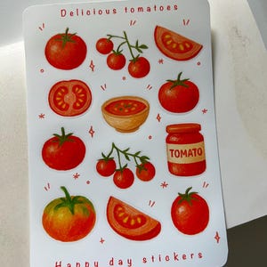 Tomatoes: Waterproof Hand Drawn Stickers/decals for Decoration ...