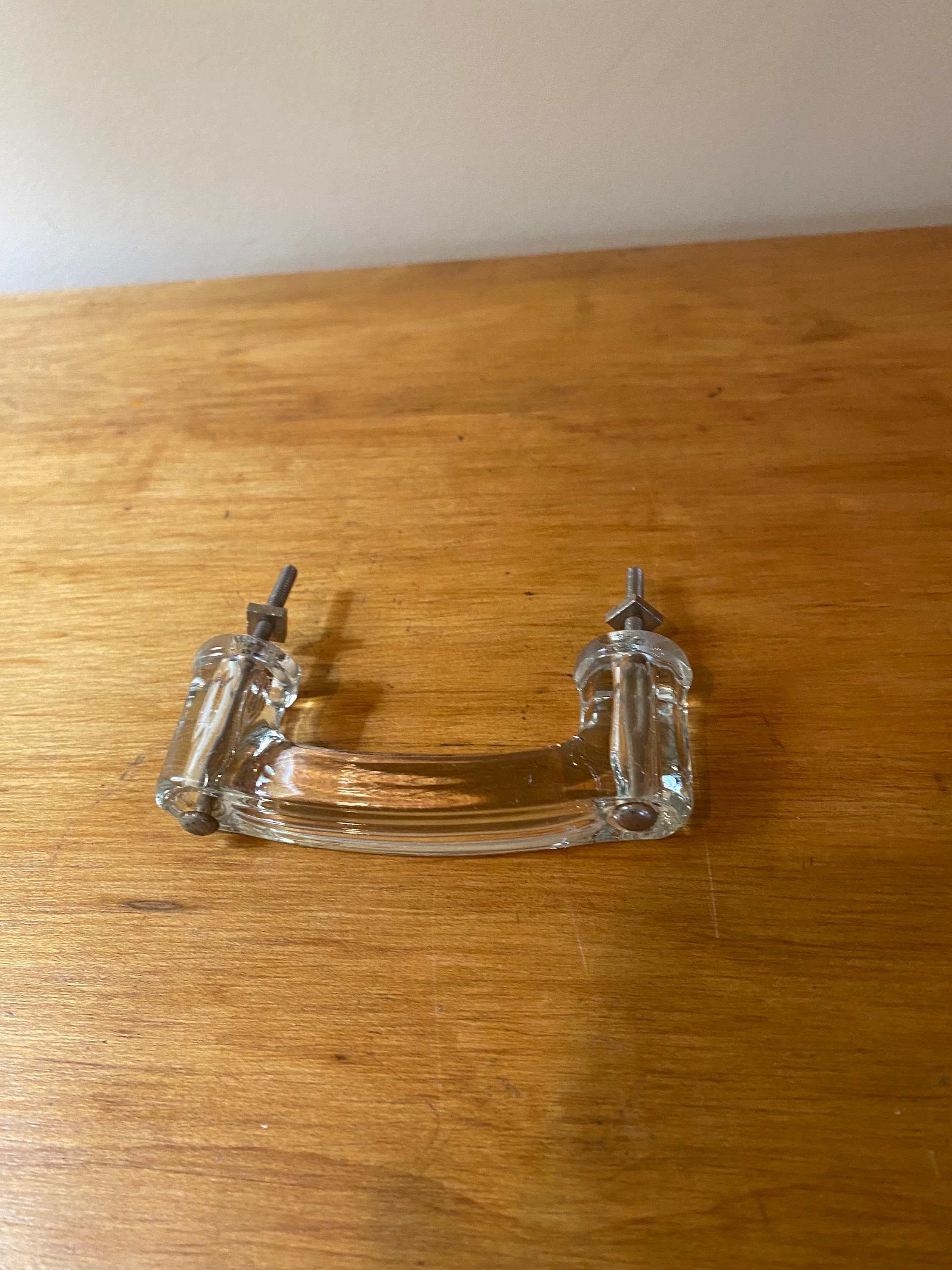 Vintage Glass Cabinet Door or Drawer Handles - Etsy