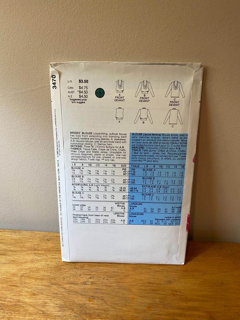 Vintage 80’s Butterick Patterns - Etsy