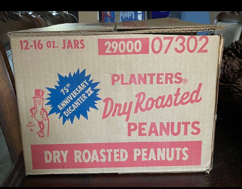 75th Anniversary Planters Peanut Jars With Lids And Labels Etsy