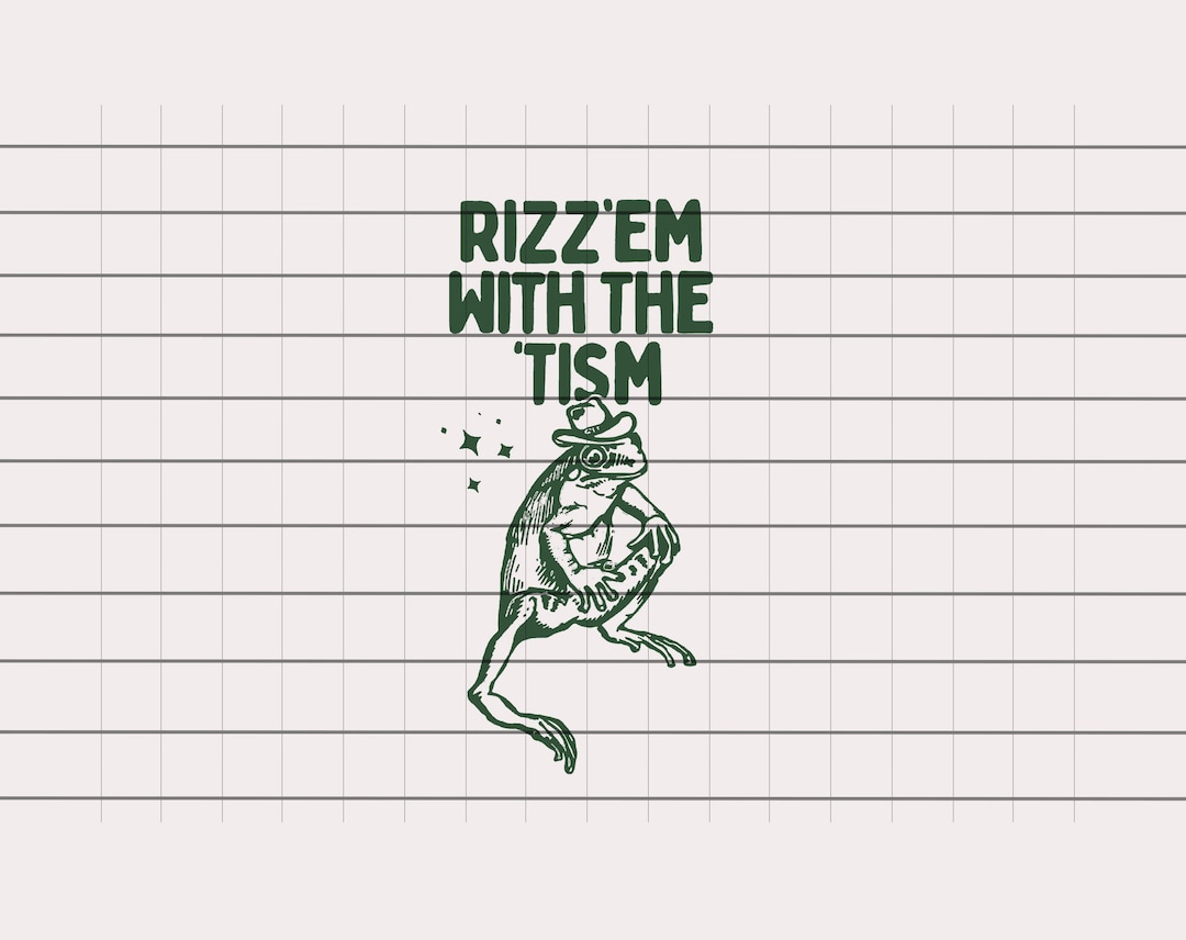 Rizz'em With the Tism PNG, Meme Png, Meme Raccoon Png, Raccoon, Digital ...