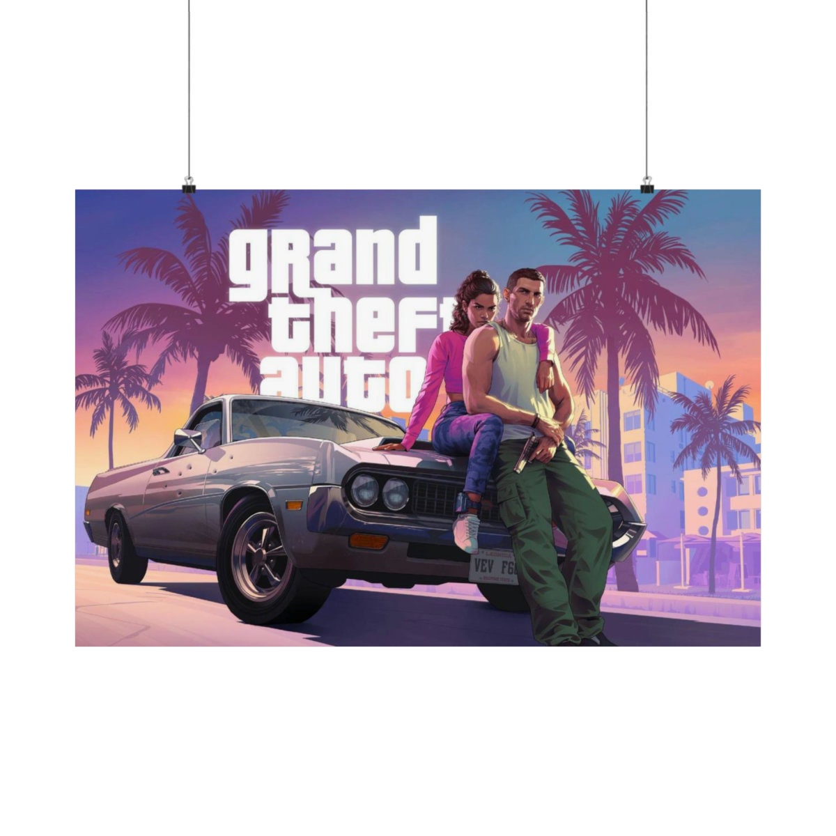 Grand Theft Auto 6 GTA6 Art Poster - Etsy