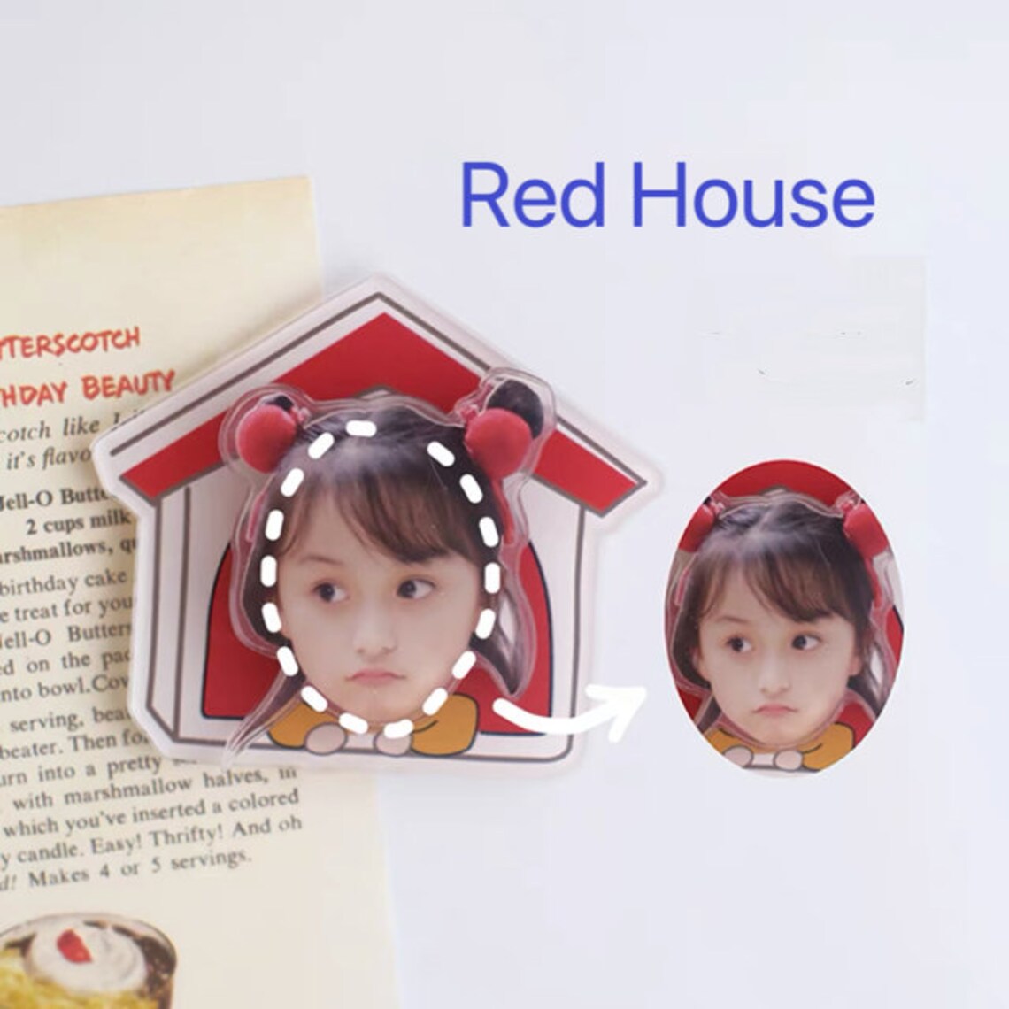 Personalized Photo Fridge Magnets. Custom Rotating Magnet.anniversary ...
