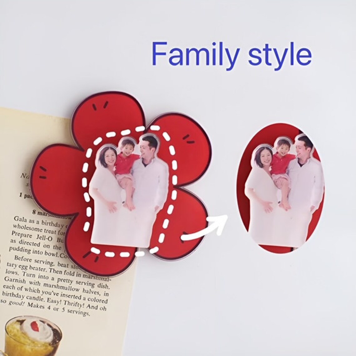Personalized Photo Fridge Magnets. Custom Rotating Magnet.anniversary ...