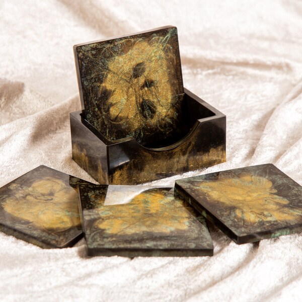 Epoxy Coasters - Etsy
