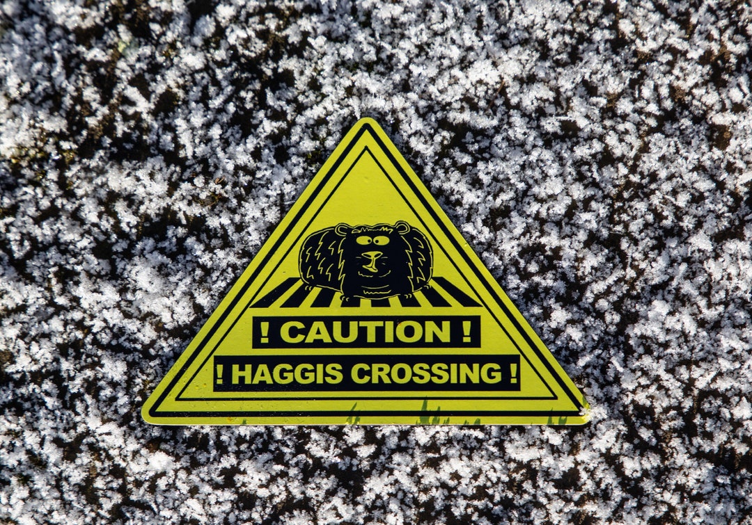 Haggis Crossing Sign Magnet - Etsy
