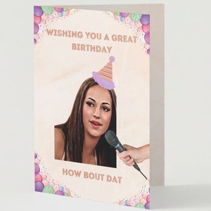 Birthday Cards I Birthday How Bout Dat I Greeting Cards I Personalized ...