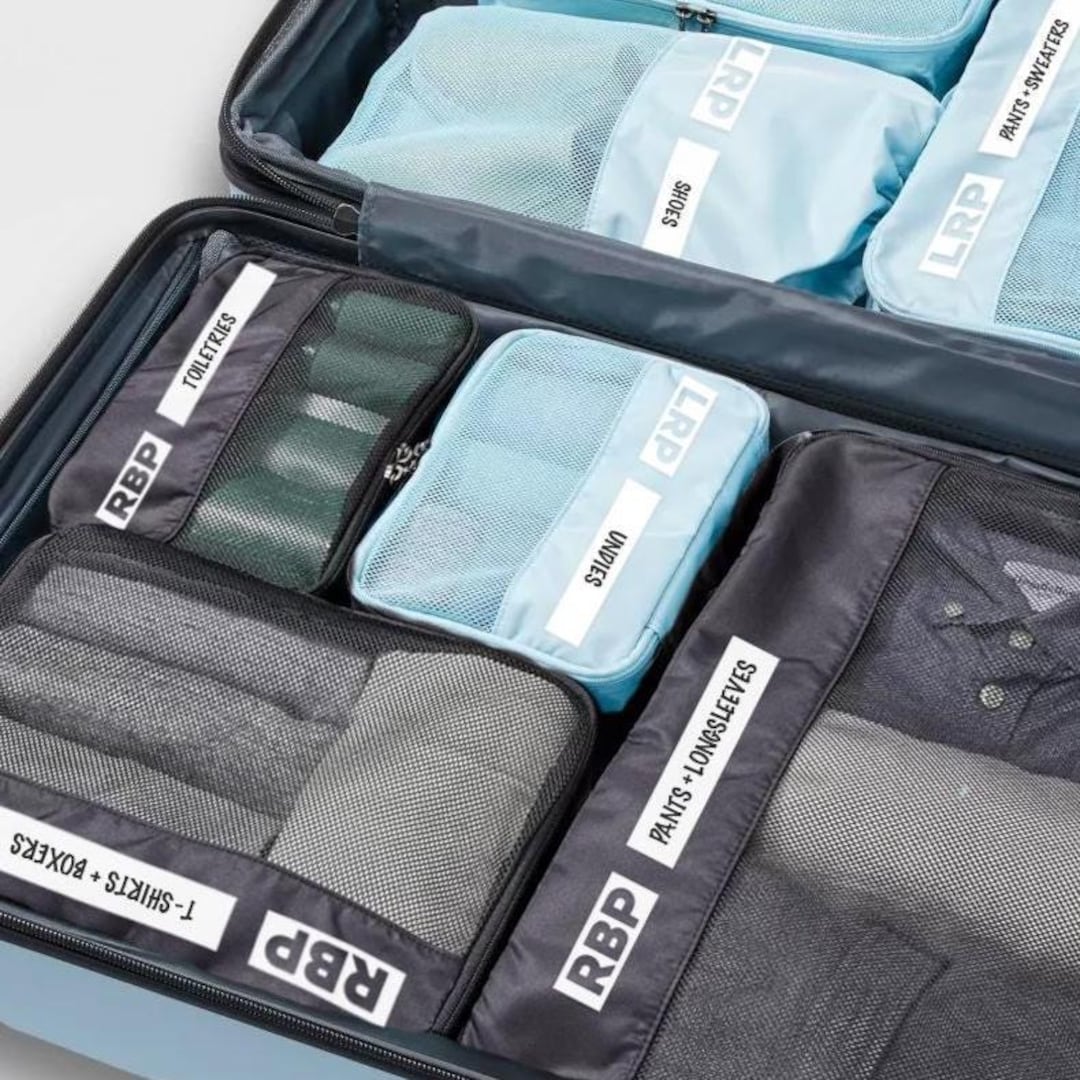 Personalized Packing Cube Set: Re-writable Labels, Monogrammed ...