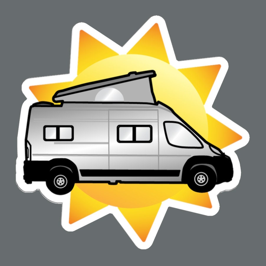 Solis Camper Van Sticker: Weatherproof Vinyl Decal for Van Life - Etsy