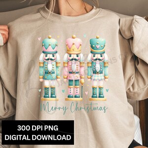 Nutcracker PNG, Pink Nutcracker Digital Download for Sublimation Designs, DTF. Pink Christmas ...