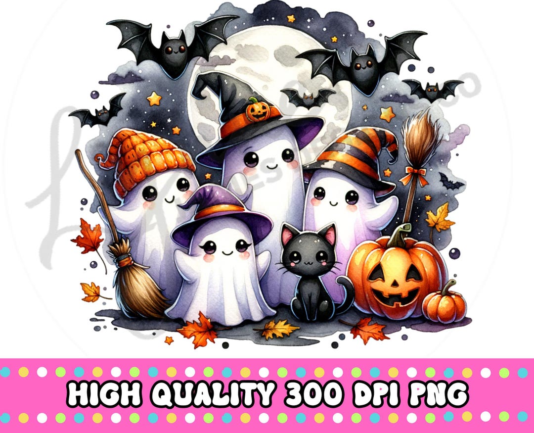 Cute Ghost Png, Halloween Png, Pumpkin Coffee Png, Bougie Ghost Png ...