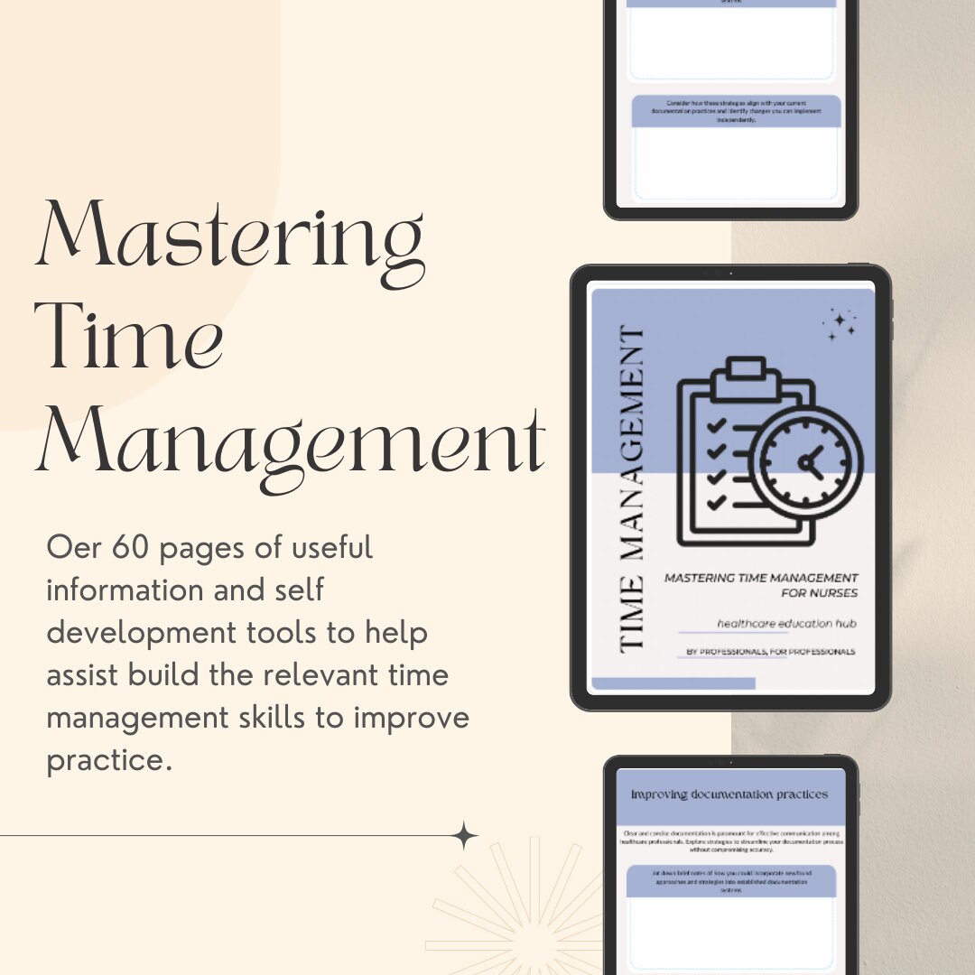 Mastering Time Management for Nurses - Etsy