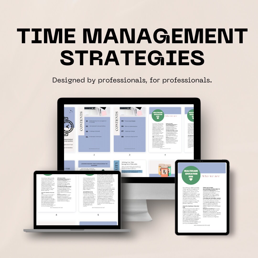 Mastering Time Management for Nurses - Etsy