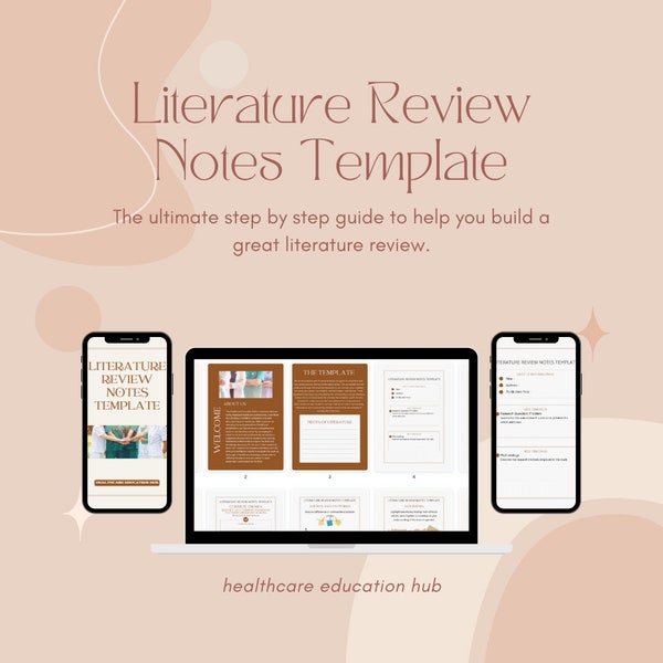Literature Review Notes Template - Etsy