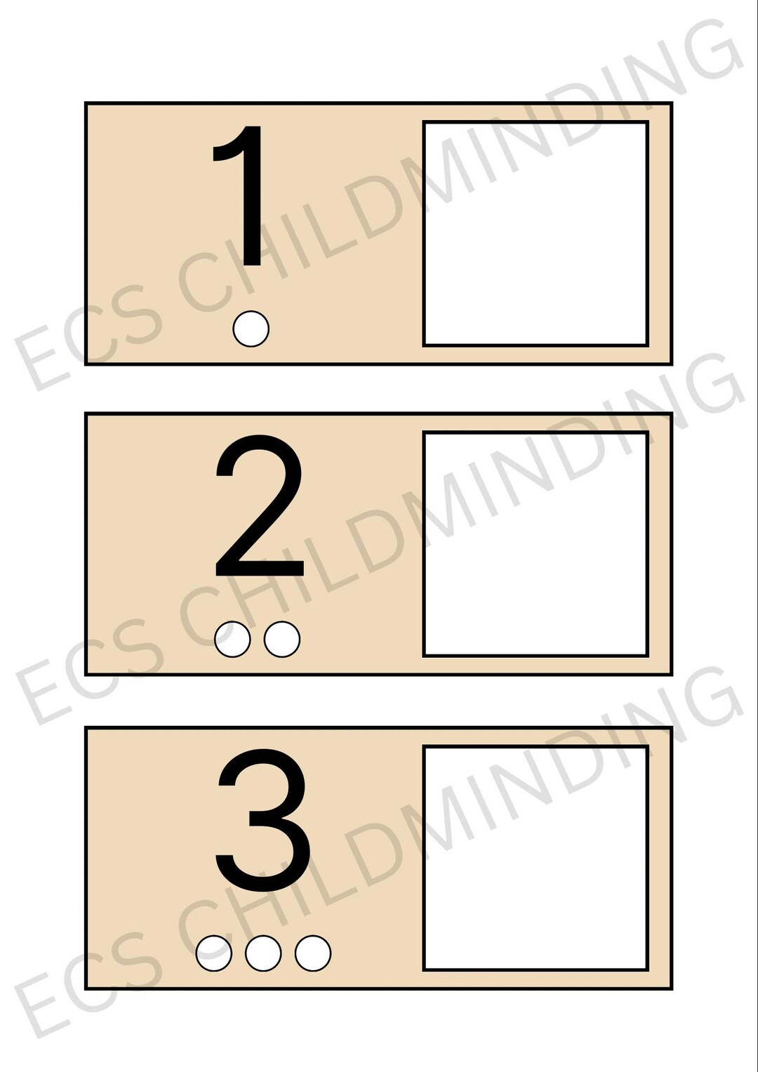 Number Boards 1-10 Digital Download - Early Years - Etsy