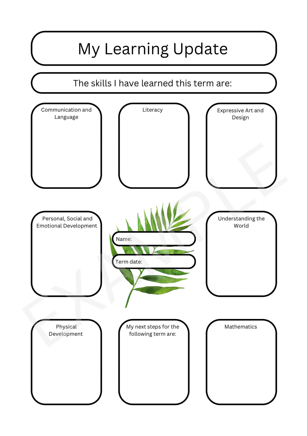 My Learning Update - Early Years Tracking - Planning - Childcare ...