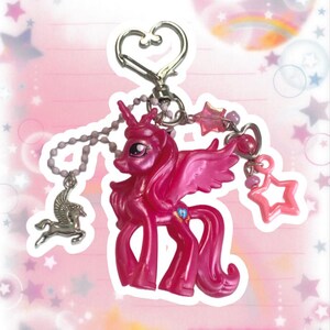 Pony Aesthetic Keychain | Cute Jewelry Horse Keyring | Juminocore ...