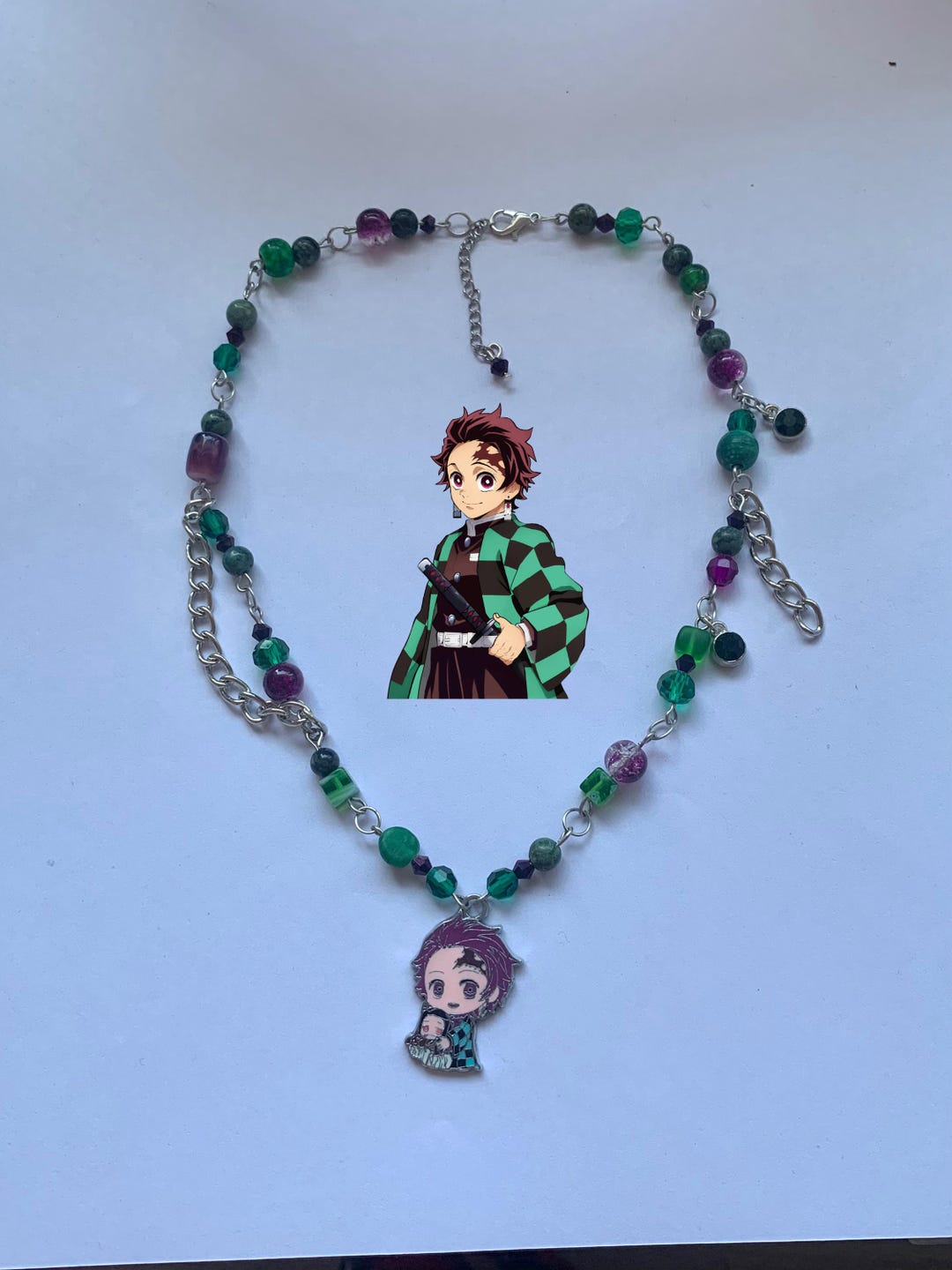Tanjiro Demon Slayer Necklace Aesthetic Anime Jewelry Cluttered ...