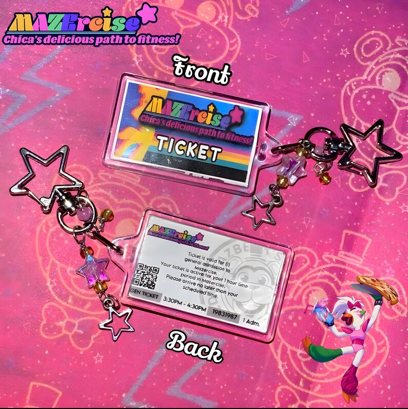 FNAF Security Breach Keychains Five Nights at Fred Dys Glamrock Freddy ...