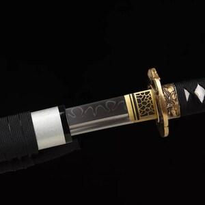 Handmade Sharpened Japanese Samurai Sword T10 Steel Hamon With Sharp ...
