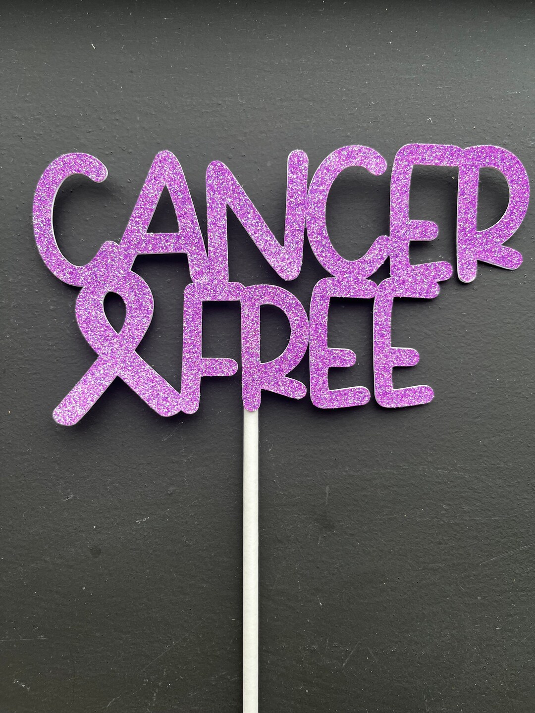 Cancer Free Cake Topper - Etsy