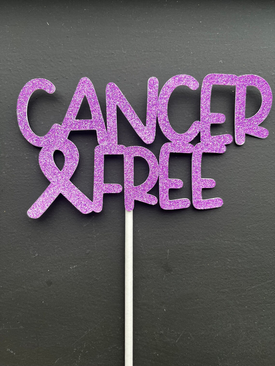 Cancer Free Cake Topper - Etsy