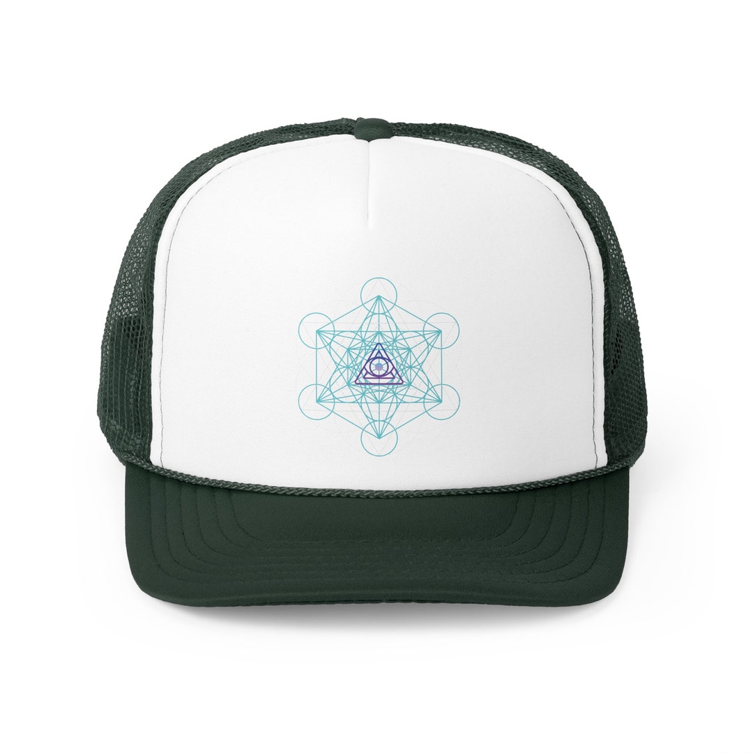 Third Eye Sacred Geometry Trucker Hat, Outdoor Lovers, Hikers ...