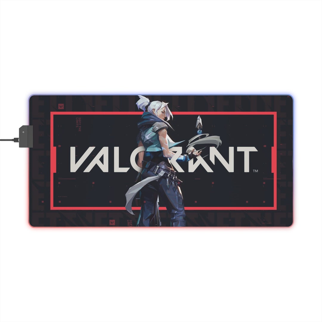Valorant Jetta LED Gaming Mouse Pad Extended Gaming Mouse Pad, Non-slip ...