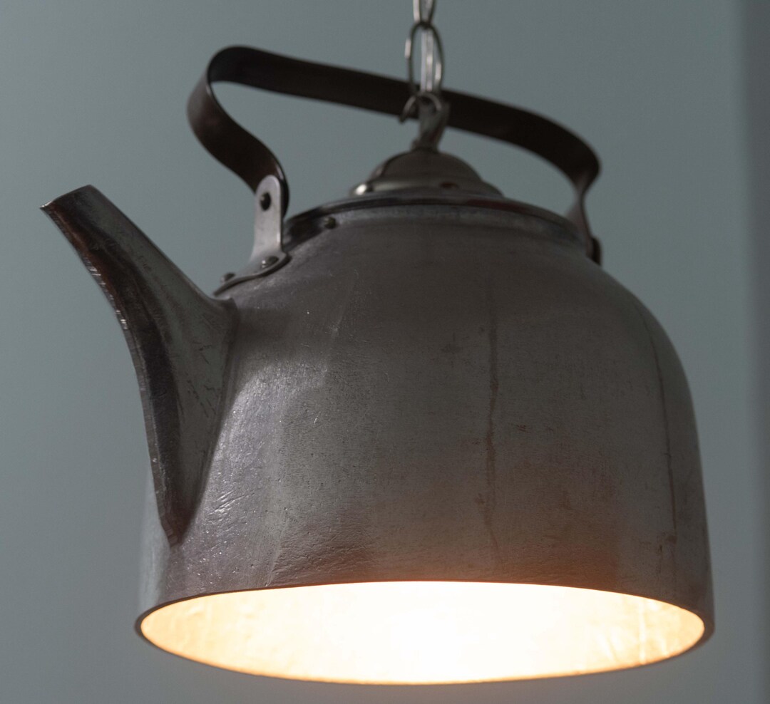 Big Lamp Kettle Aluminum Army USSR Kettle Loft Pendant Lamp Kitchen ...