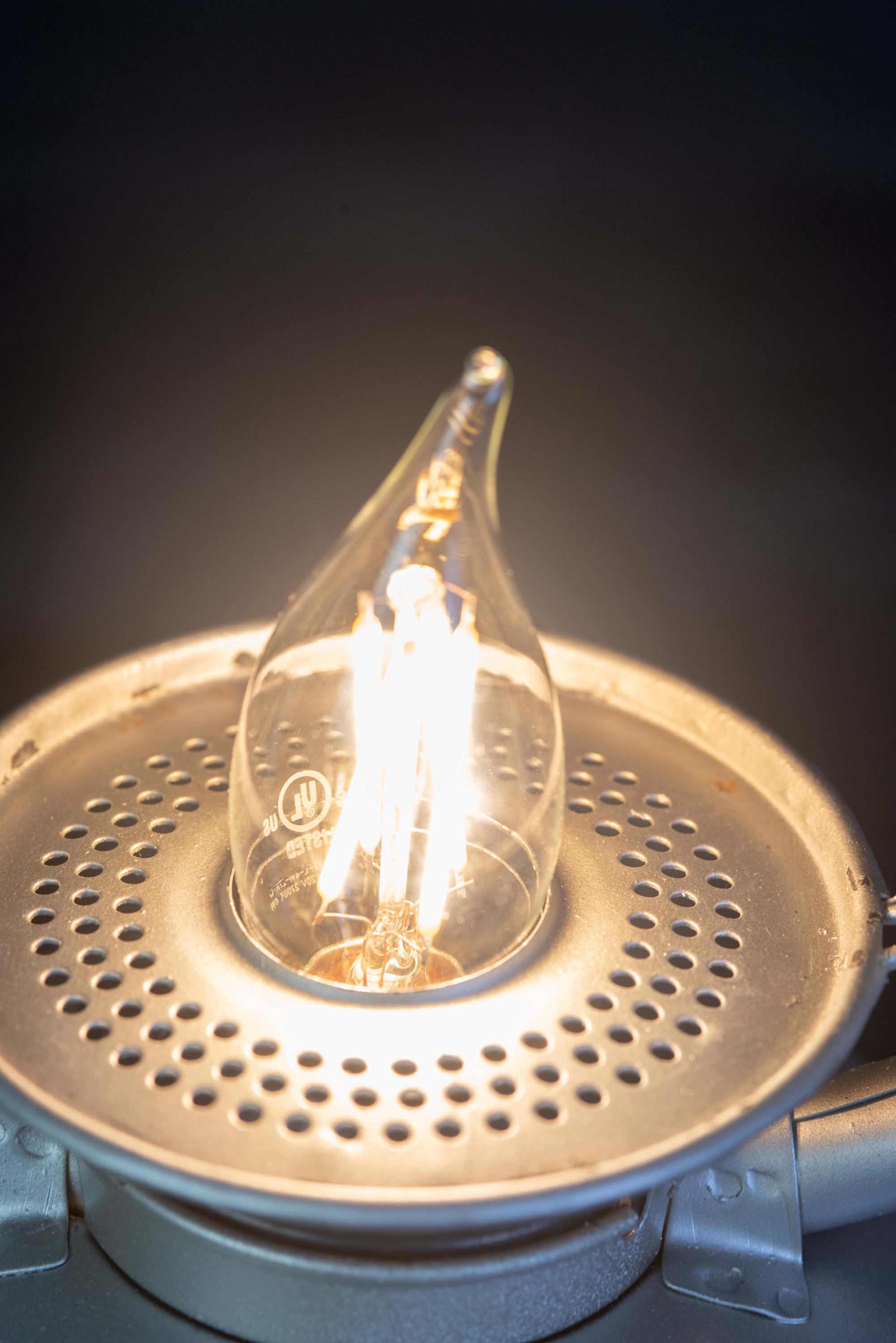 Large Electric Light From an Vintage Kerosene Petrol Kero Oil Lamp ...