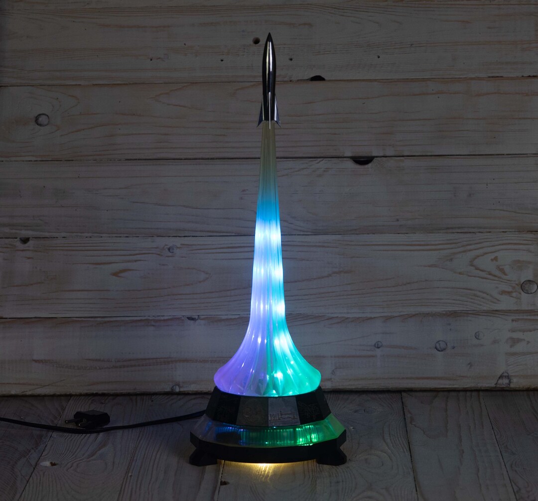 Vintage Soviet Table Lamp RGB LED Strip USSR Night Rocket Vostok ...