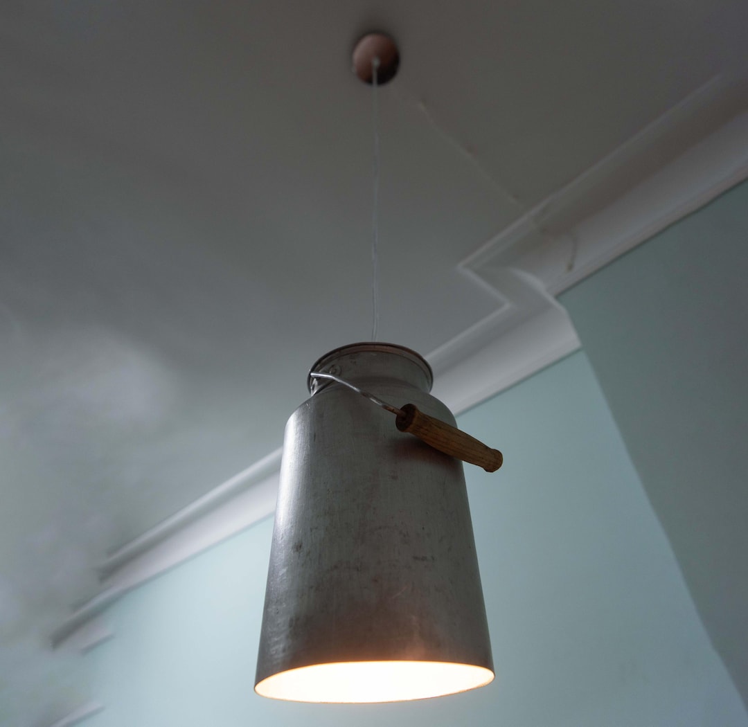 Canister Lamp Aluminum Soviet USSR Loft Pendant Kitchen Light Homemade ...
