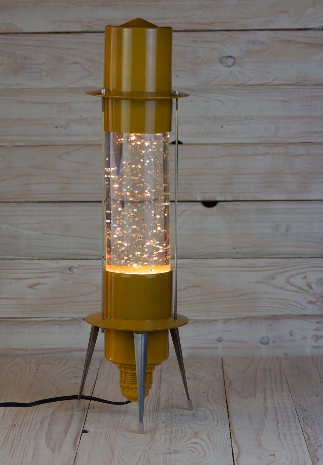 Large 19 Soviet Lava Lamp Rainbow USSR Racket Spaceship Vintage Raduga ...