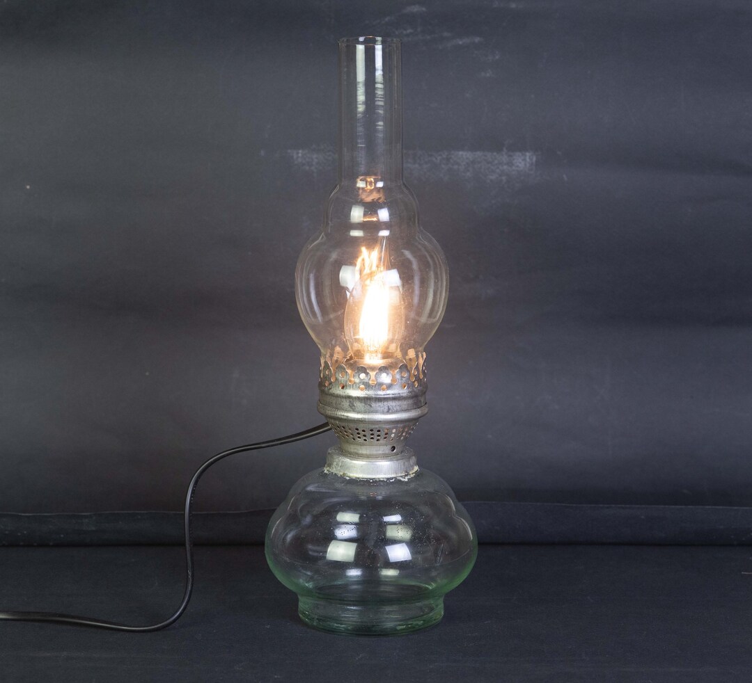 Oil Kerosene Lamp With LED Bulb Vintage Retro Soviet With Dimmer Switch ...