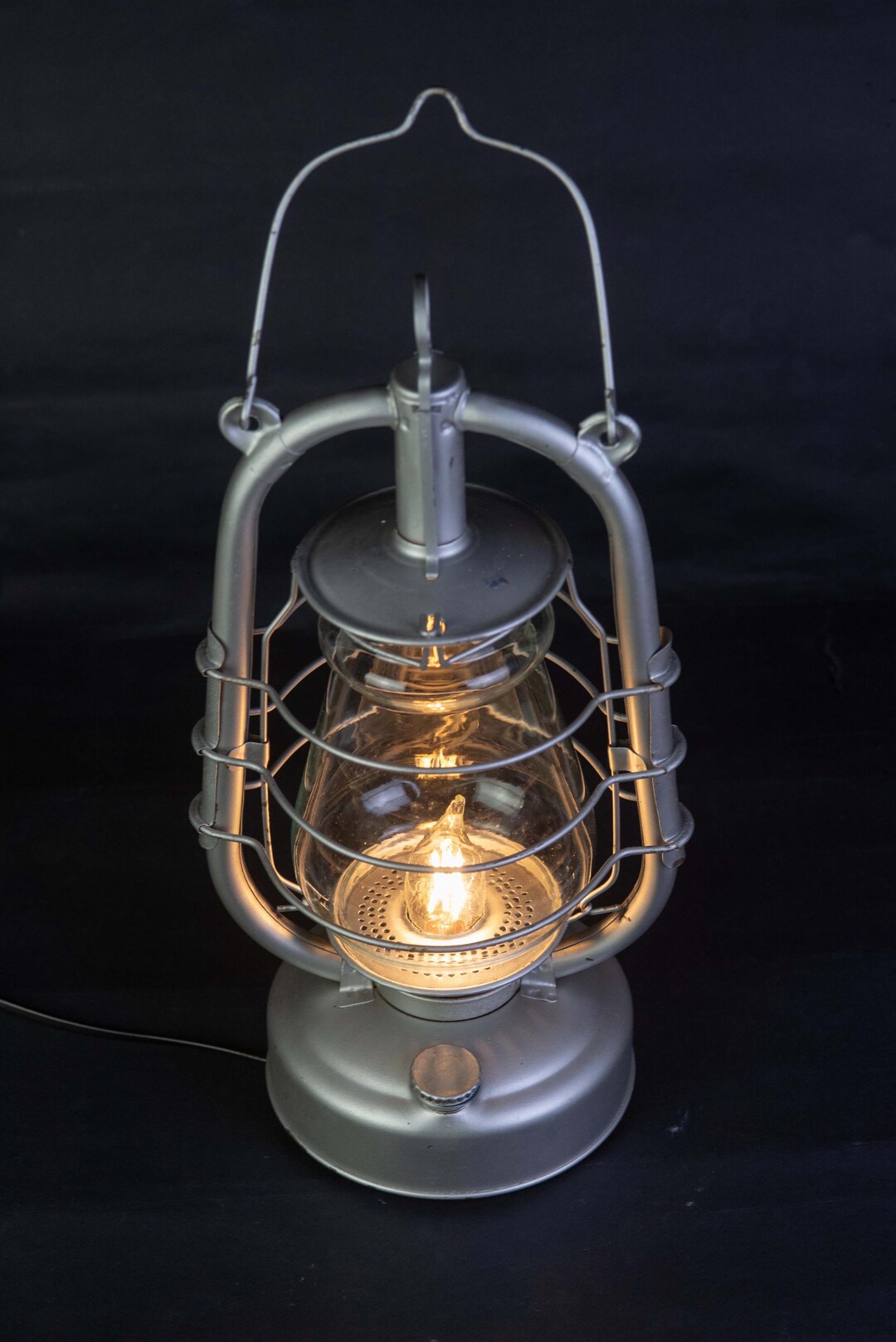 Large Electric Light From an Vintage Kerosene Petrol Kero Oil Lamp ...