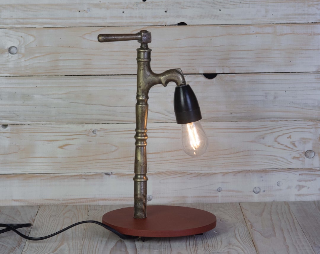 Antique Bronze Beer Tap Table Lamp With LED Light Bulb - Etsy