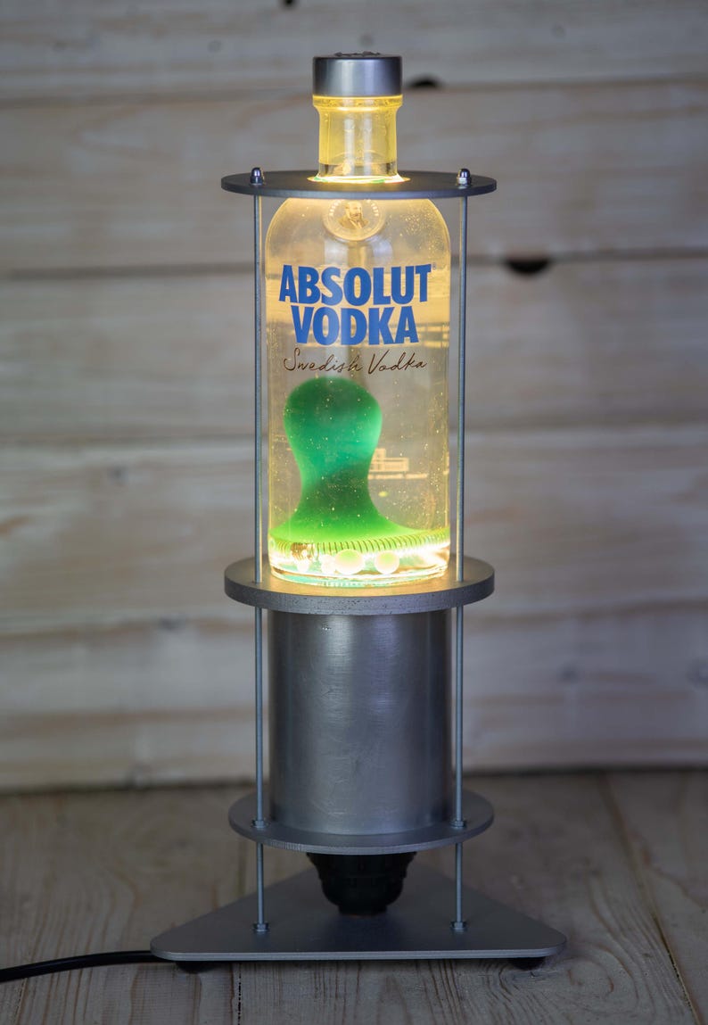 Absolut Vodka 0.5L Lava Lamp for Bars and Pubs Aluminum Lava Lamp A ...