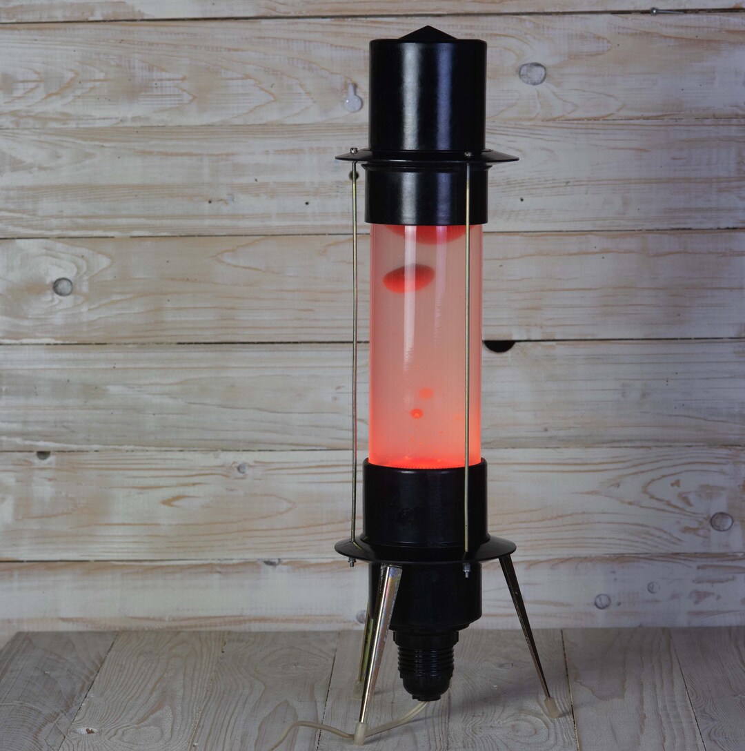 Large Soviet Lava Lamp Rainbow USSR Racket Spaceship 110V Working ...