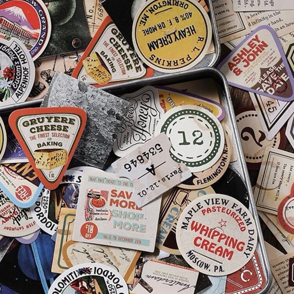 Vintage Stickers - Etsy