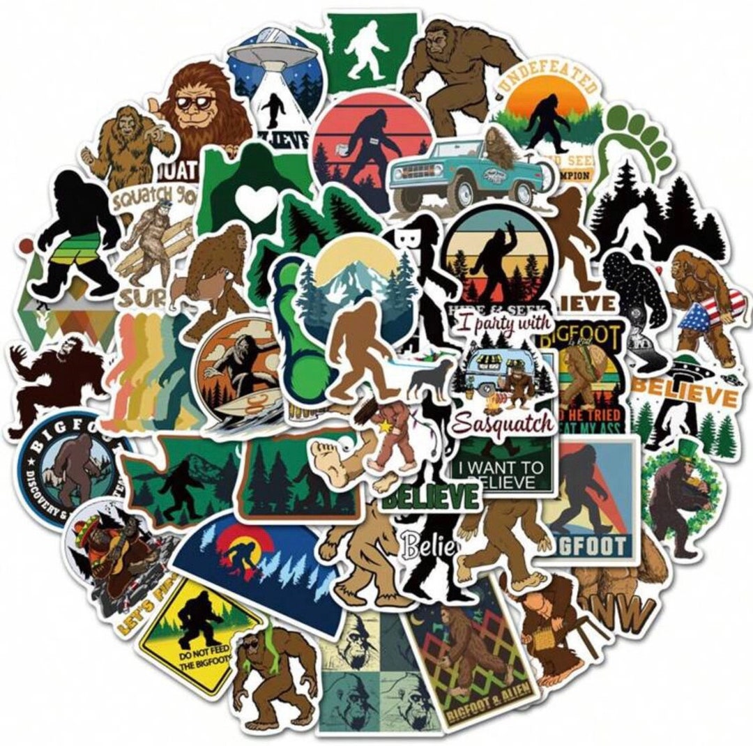 Bigfoot Sticker Pack RANDOM - Etsy
