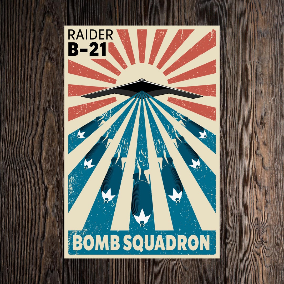 B-21 Raider Future Stealth Bomber Vintage Distressed Look USA Patriotic ...