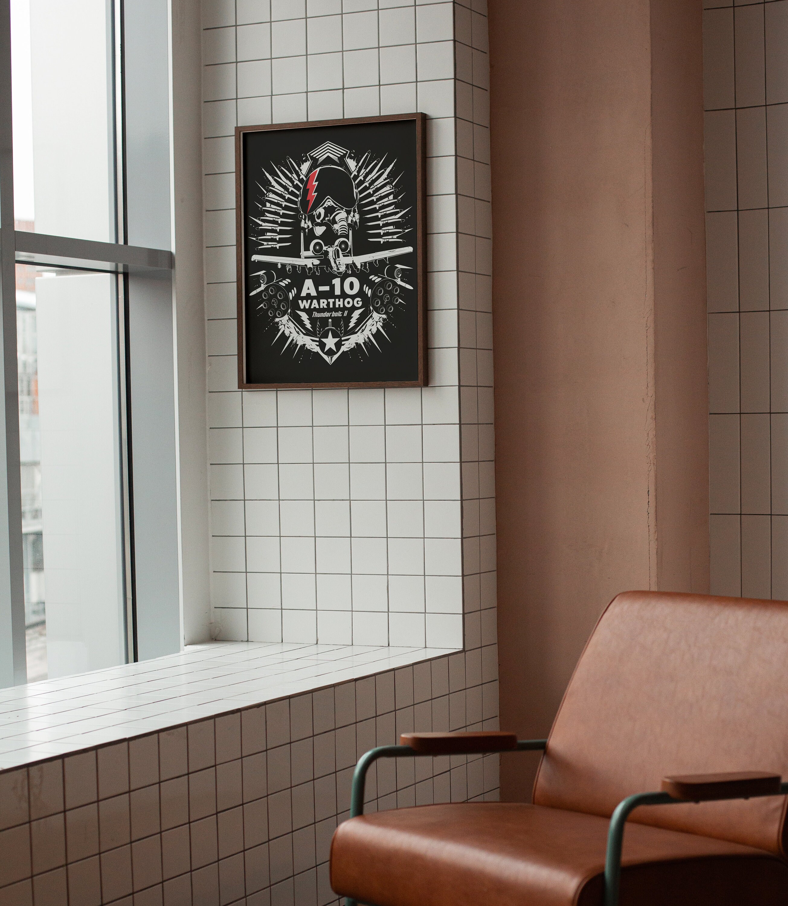 A-10 Thunderbolt II Warthog Attack Aircraft Pilot Helmet With Red ...