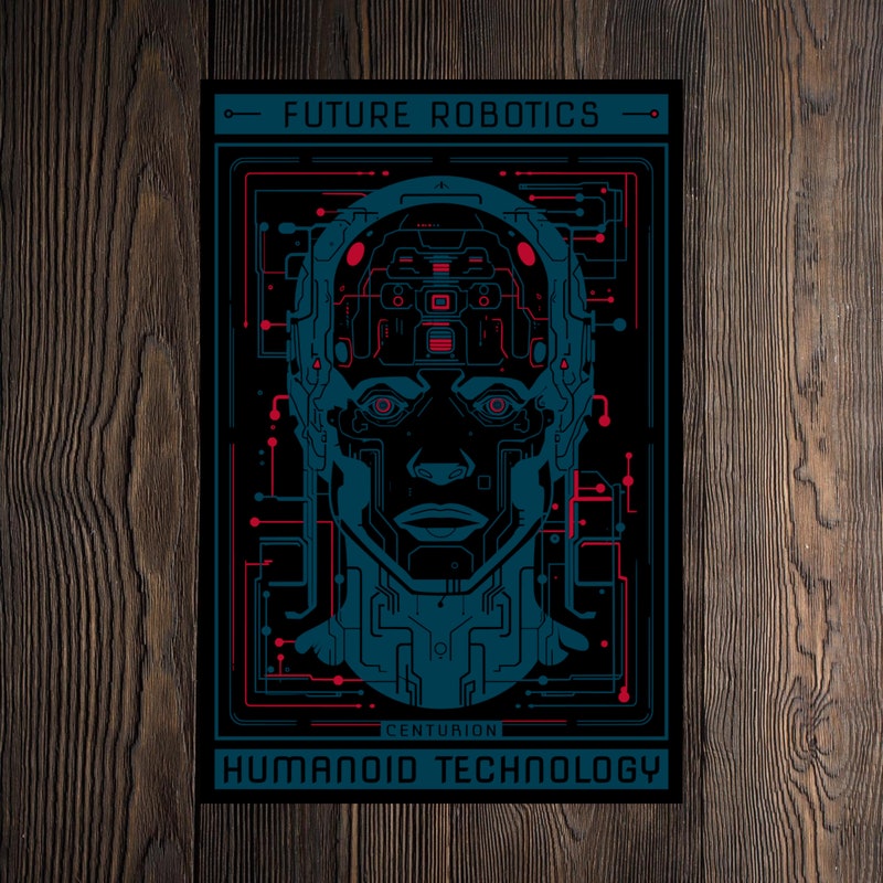 Robot Technology Poster - Etsy