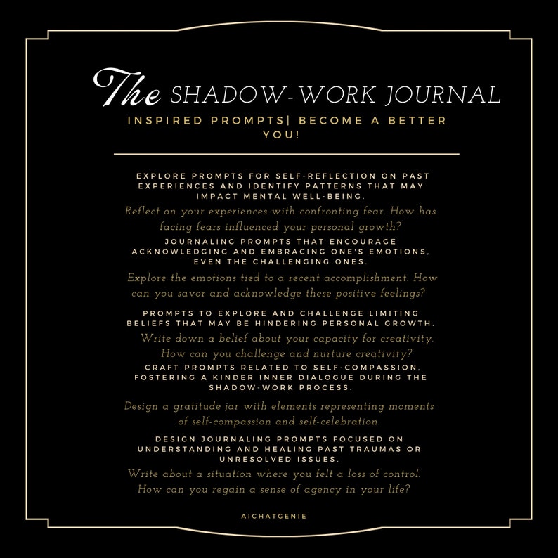 1000 Shadow-work Journaling Prompts Be the Best Version of You ...