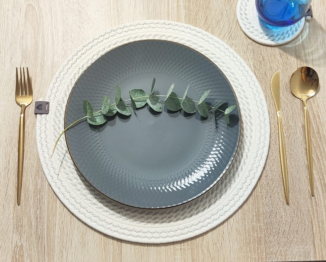 Cotton Rope Doilies, Round Doilies, Dining Table Mats, Dining Table ...