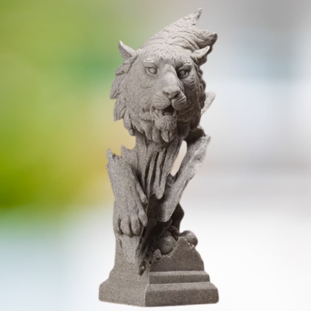 Tiger Head Bust Exotic Tiger Statue Stunning Animal Sculpture Abstract ...