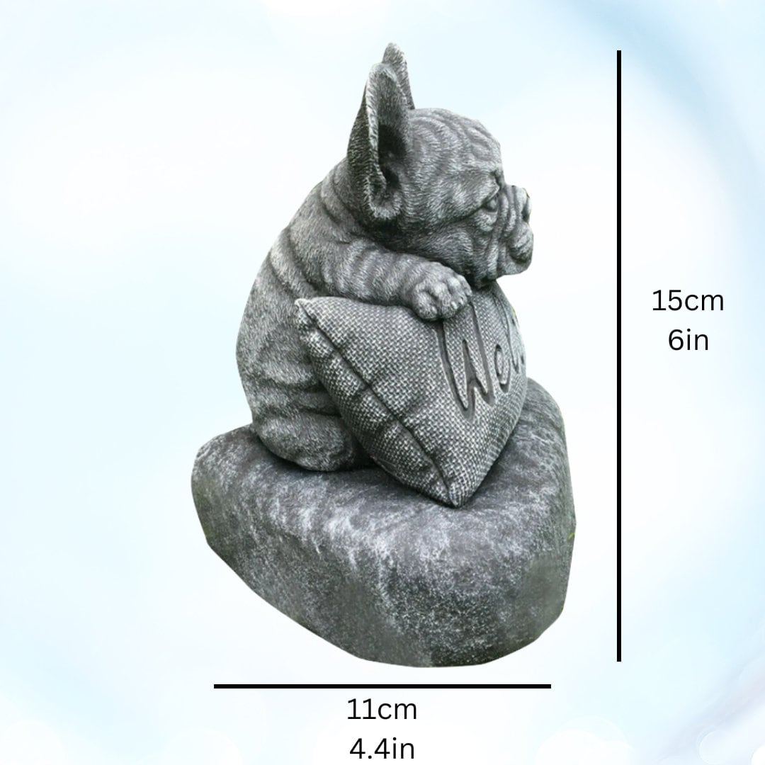 Dog Welcome Statue, French Bulldog Welcome Decor, Cute Welcome Decor ...